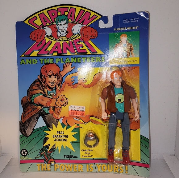 Toys | Vintage Captain Planet Wheeler Figure In Package | Poshmark